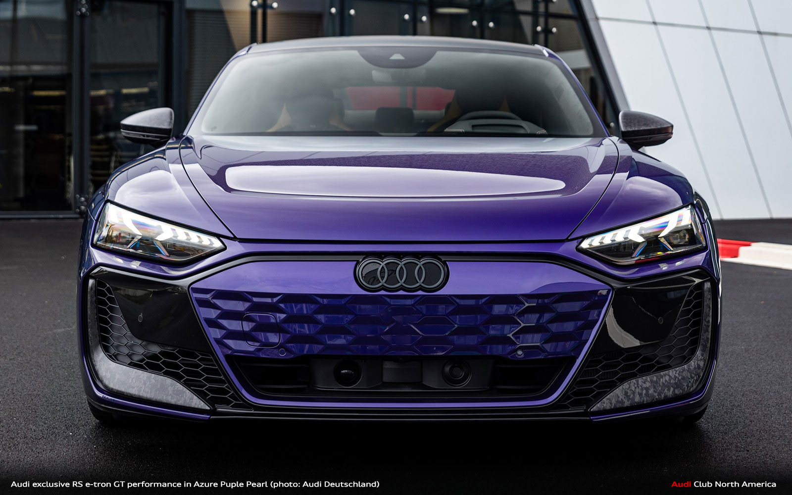 Audi exclusive RS e-tron GT performance in Azure Purple Pearl - Audi ...
