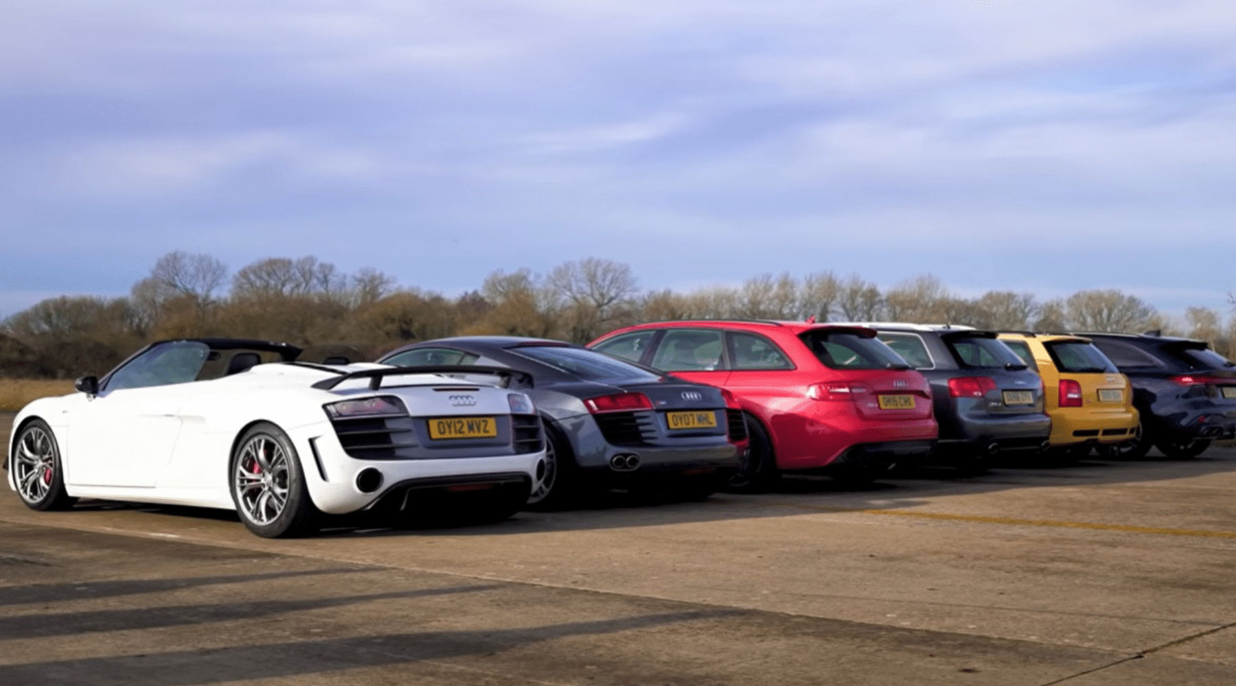 Six Audis Compete in Ultimate Audi Drag Race and Two Winners Emerge ...